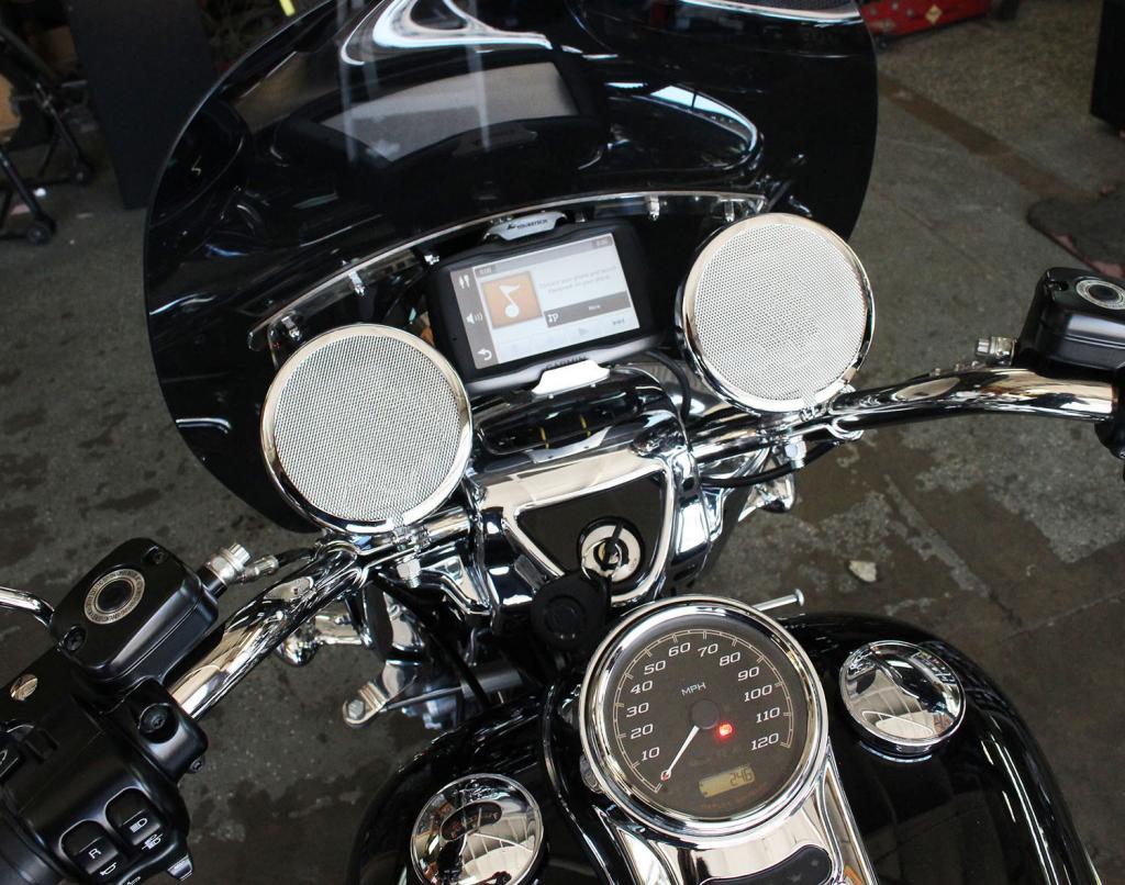 Handlebar/Crashbar 4 Speaker Chrome Speakers Kits – So Cal Cycle Sound